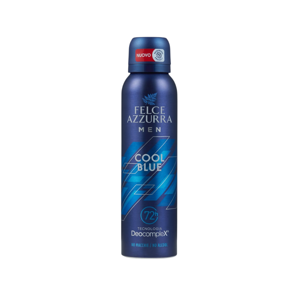 Felce Azzurra Deodorant Spray Men Cool Blue 150 mL | Fresh Italian ...